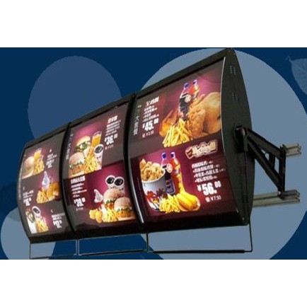 Jual Menu Light Box Fast Food 2 side sisi ukuran bisa custom | Shopee ...
