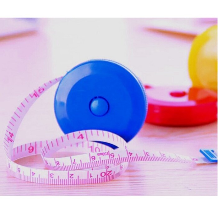 Jual alat ukur meteran jahit gulung / meteran pola jahit / alat mesin ...