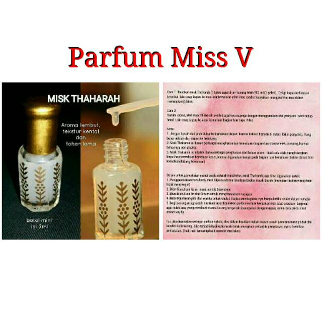 Jual Parfum Miss V (Misk Thaharah) | Shopee Indonesia