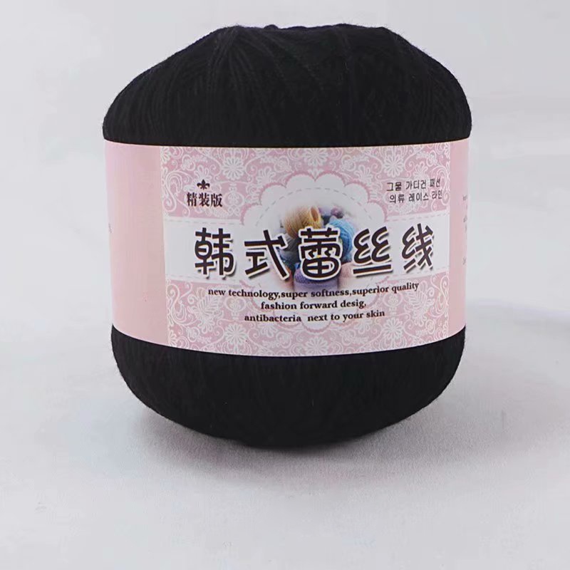 Jual 50g/bola No 8 Renda Benang 2ply DIY Renda Benang Crochet Benang ...