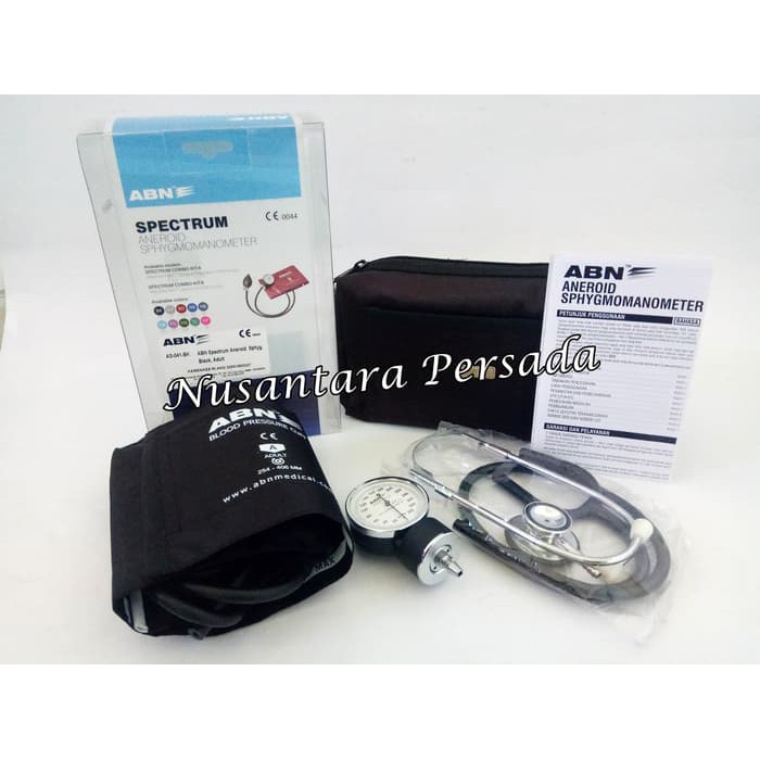 Jual COMBO KIT Tensi ABN + Stetoskop Spectrum ABN Hitam Black ...