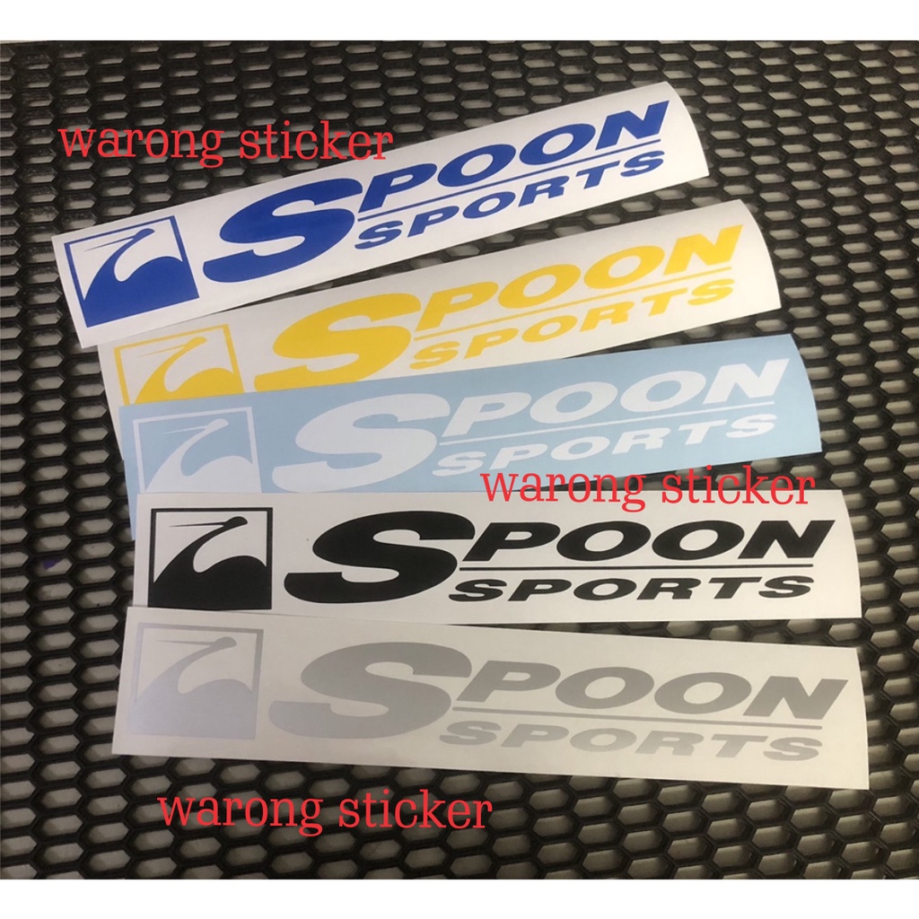 Jual promo sticker spoon sport velk honda cutting sticker mobil ...