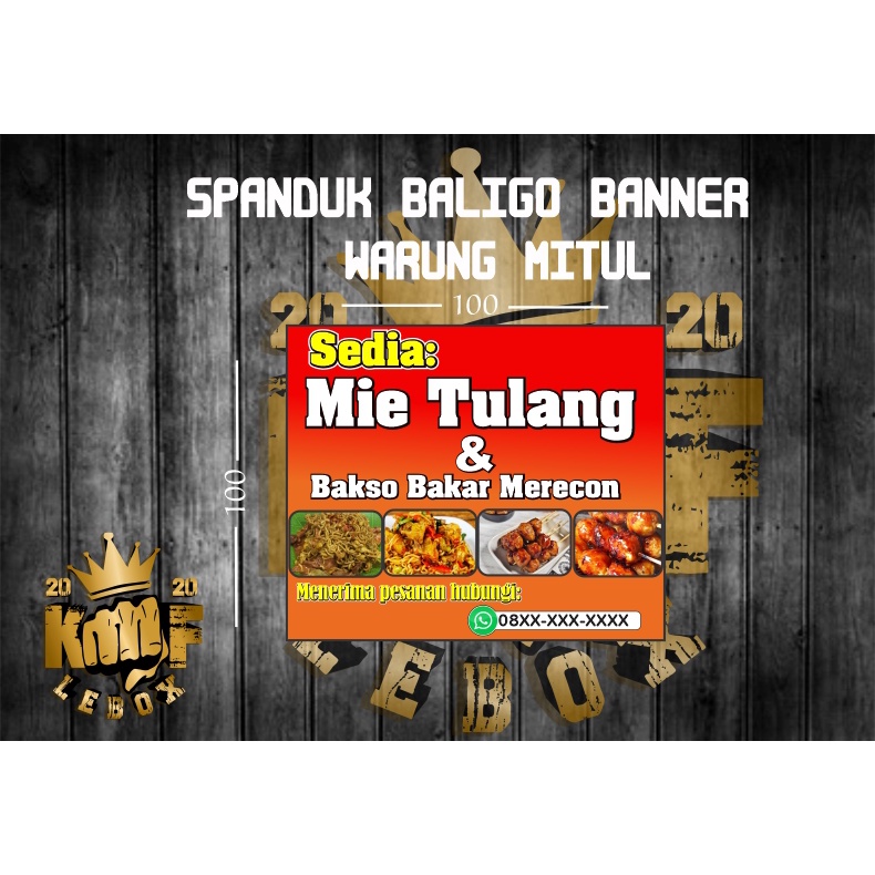 Jual SPANDUK BALIGO BANNER WARUNG MITUL | Shopee Indonesia