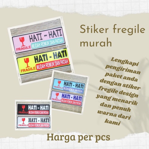 Jual Idunet stiker fragile murah sticker fragile stiker kemasan produk ...