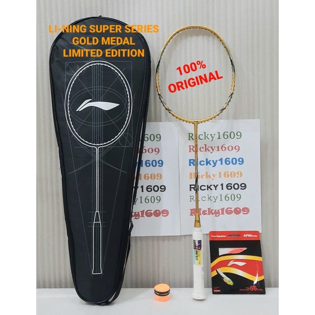 Jual RAKET BADMINTON LINING SUPER SERIES GOLD MEDAL - LIMITED EDITION ...