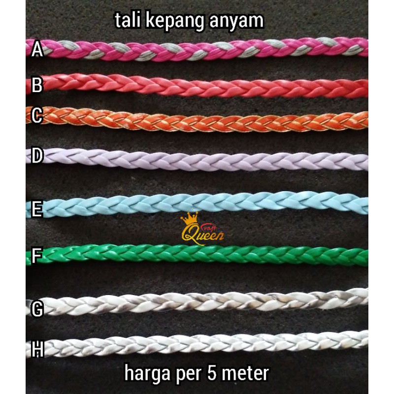 Jual (5meter) tali kepang anyam | Shopee Indonesia