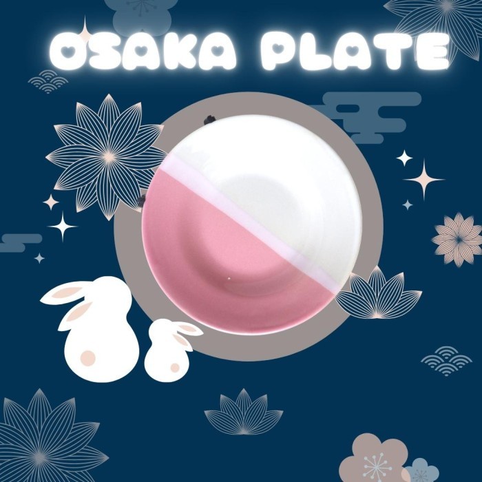 Jual OSAKA Porcelain Plate | Piring Makan Keramik | Piring Cantik ...