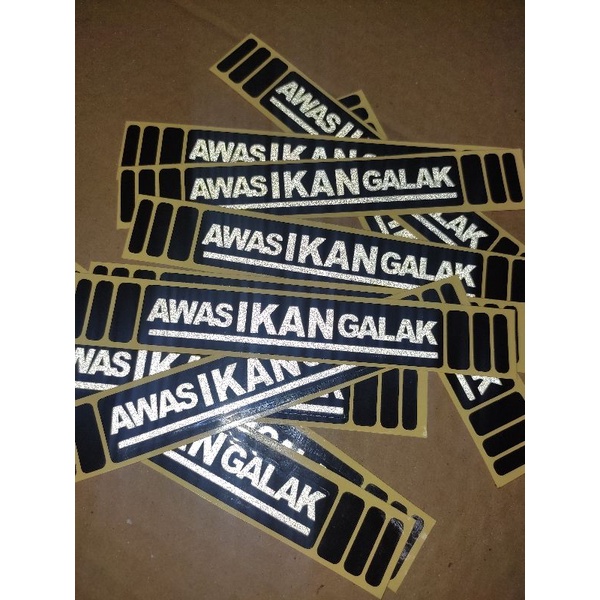 Jual sticker AWAS IKAN GALAK | Shopee Indonesia
