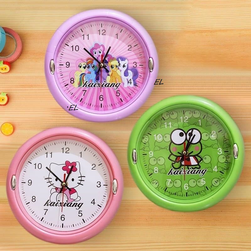 Jual JAM DINDING BENTUK BULAT UKURAN 19X21CM DENGAN KARAKTER KARTUN ...