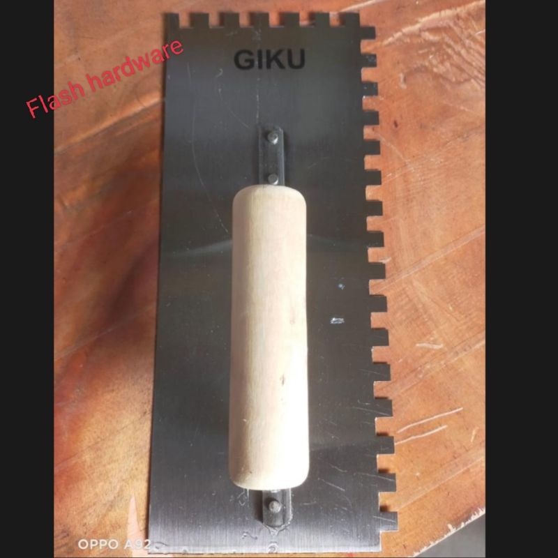 Jual Raskam besi gerigi / plaster trowel / raskam | Shopee Indonesia