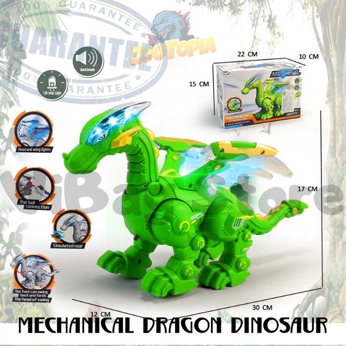 Jual Mainan Robot Mechanical Dragon Dinosaurus Naga Dino Zootopia ...