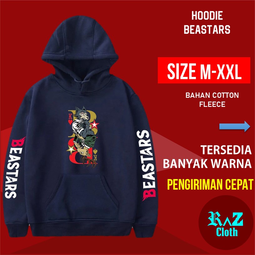 Jual Hodie Cowok Keren Srigala Rusa Beastars Jaket Dewasa Pria Switer ...