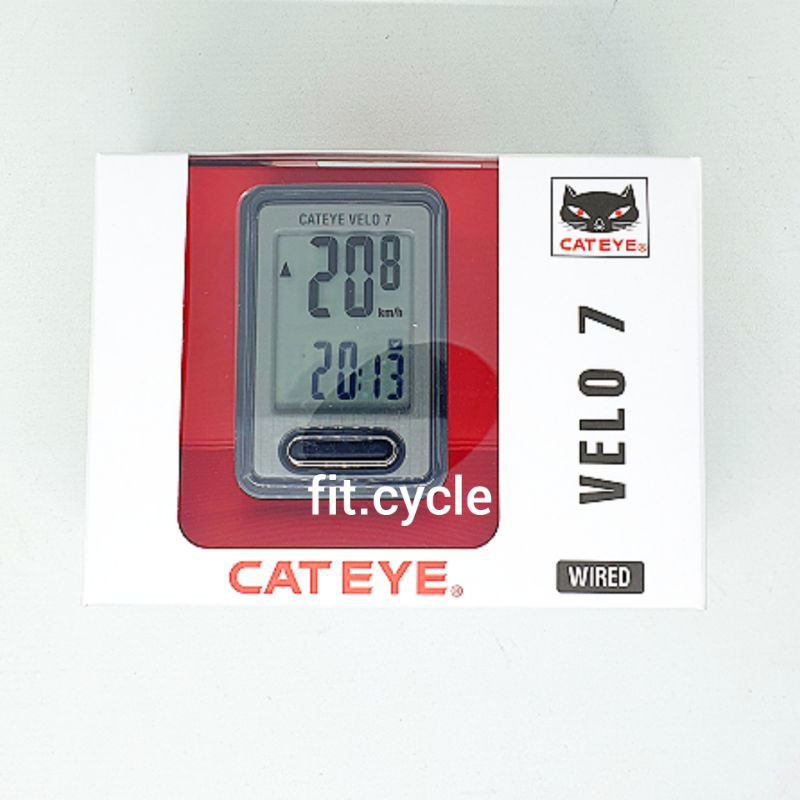 Jual Speedometer Spidometer sepeda Cat Eye Velo 7 Cateye Velo7 ...