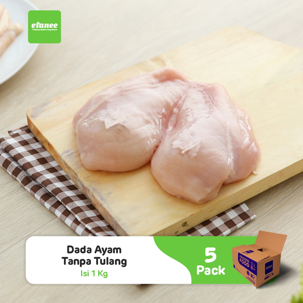 Jual Dada Ayam Frozen Tanpa Tulang, 1 Carton - 5 Pack x 1Kg | Shopee ...