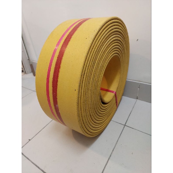 Jual Kanvas Conveyor Kuning 8 Inch x 6 Ply - Strip Merah | Shopee Indonesia