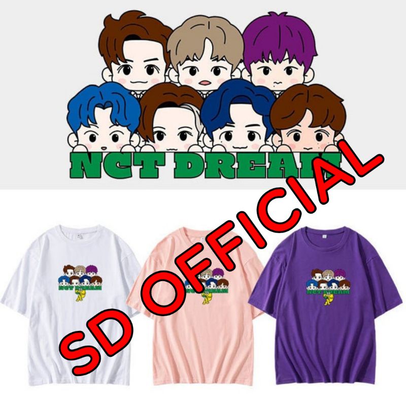 Jual Kaos NCT Dream gambar kepala kartun full member | Shopee Indonesia