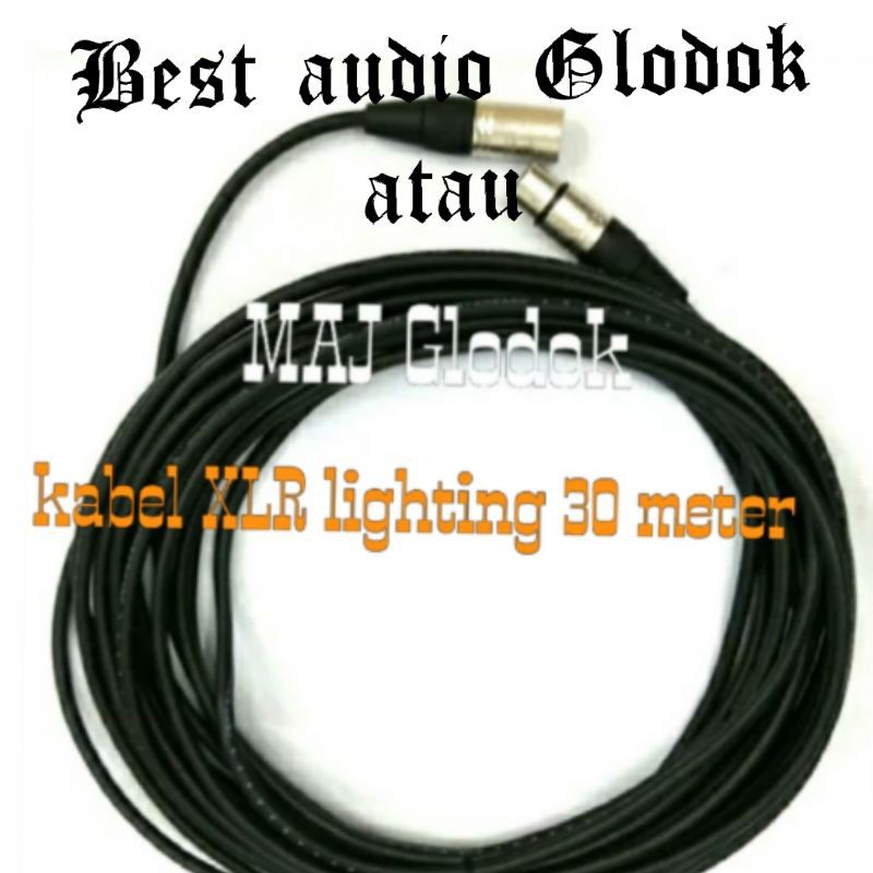 Jual kabel XLR lighting atau sound system 30M | Shopee Indonesia