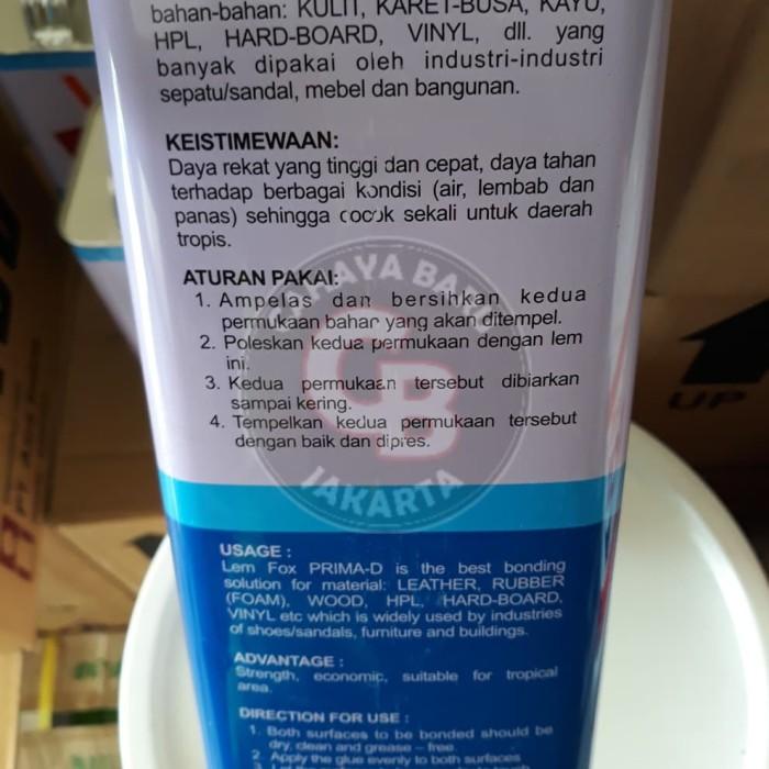 Jual Lem Kuning Fox Prima D 2,5kg - galon (KIRIM GOJEK / GRAB) | Shopee ...