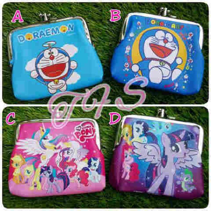 Jual PROMO!! DOMPET / POUCH COIN / KOIN 2 SEKAT DORAEMON, MY LITTLE ...
