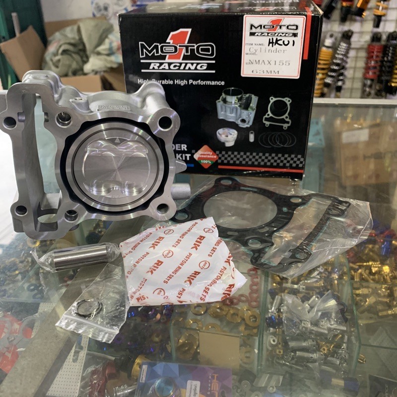 Jual BLOK SEHER NMAX,AEROX UKURAN 63 MOTO 1 - BLOK BORE UP NMAX/AEROX 63MM ORIGINAL MOTO 1 ...
