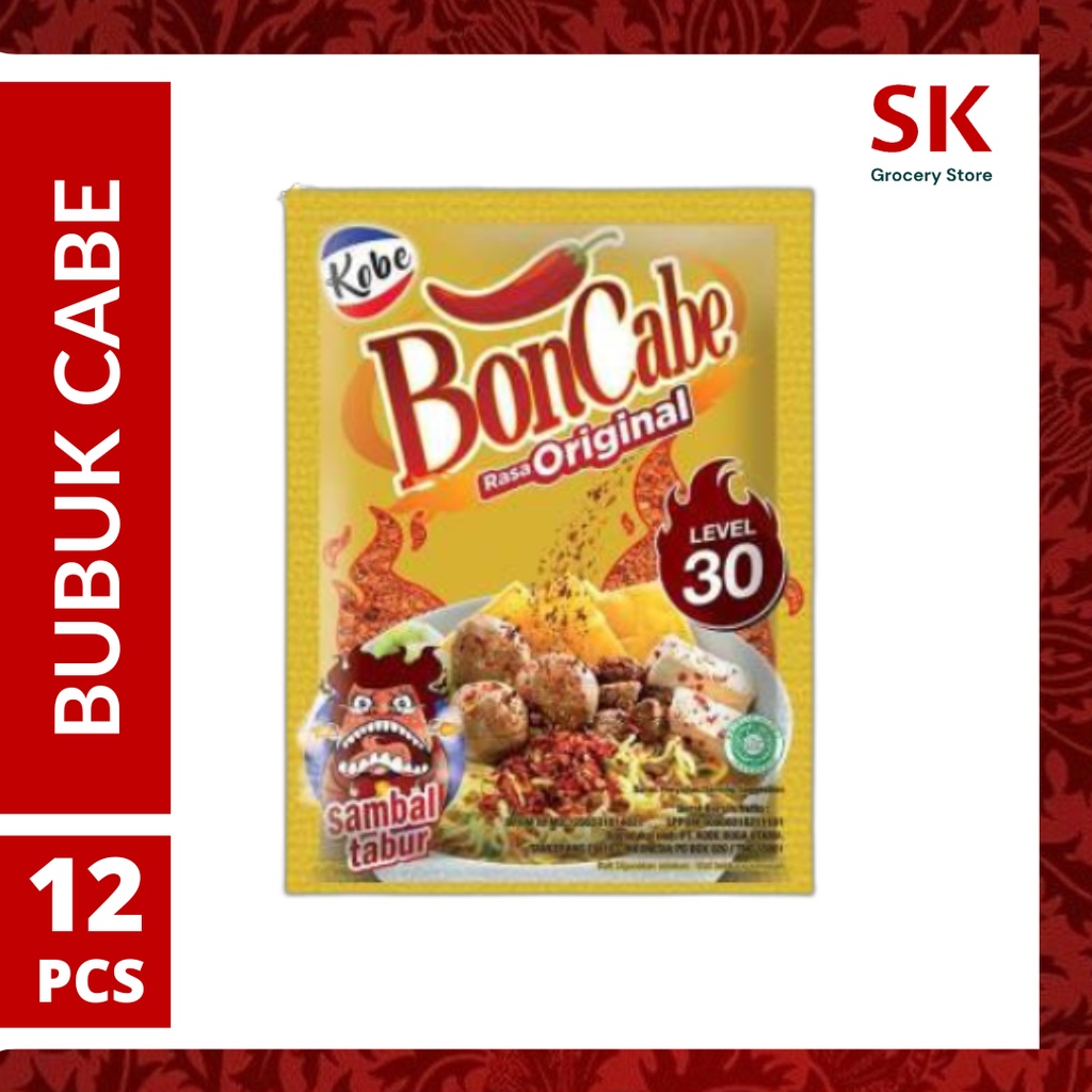Jual [Harga Grosir] Kobe Bon Cabe Sambal Tabur Level 30 Rasa Original ...