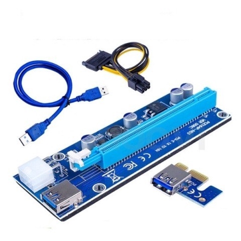 Jual VGA Riser USB 3.0 PCI-E PCI Express Riser Card 1x to 16x | Shopee ...