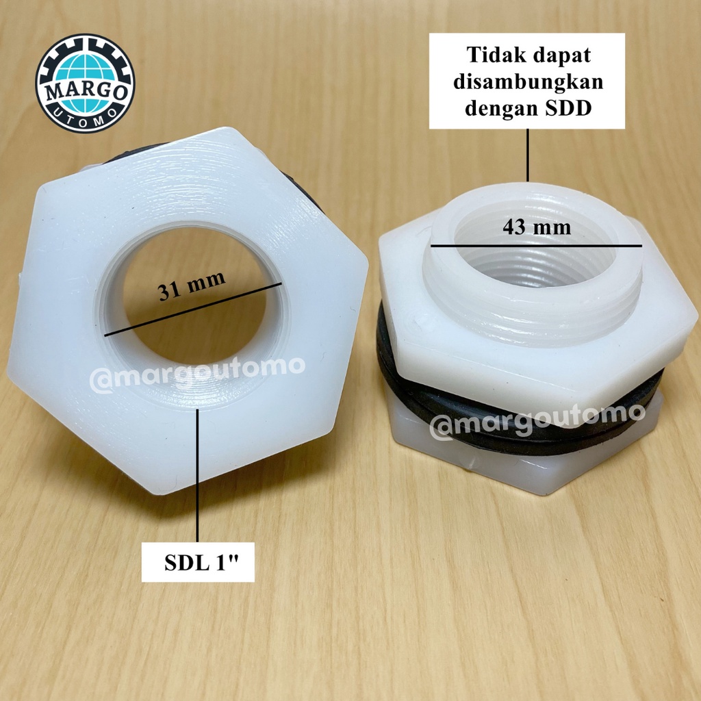 Jual Mur Drat Ring Star Toren Tandon Tangki Air 1 inch | Shopee Indonesia