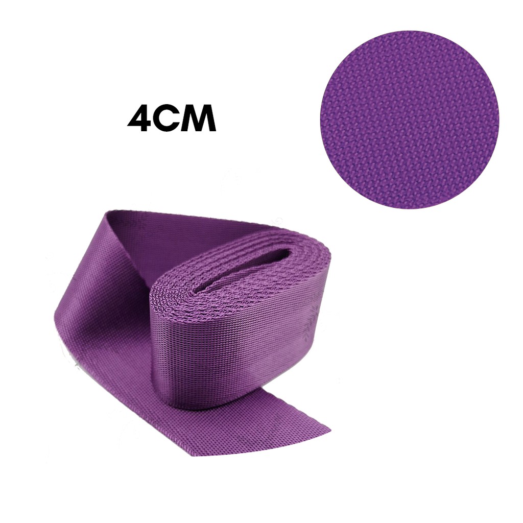 Jual Aksesoris Tas Tali Bisban / Webbing Nylon (Ungu) 4 cm (HALUS ...