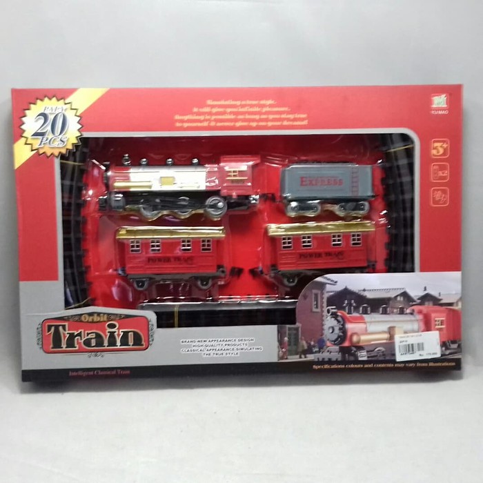 Jual Mainan Anak Kereta Orbit Train Set 2212 Kereta Api Merah Ts ...