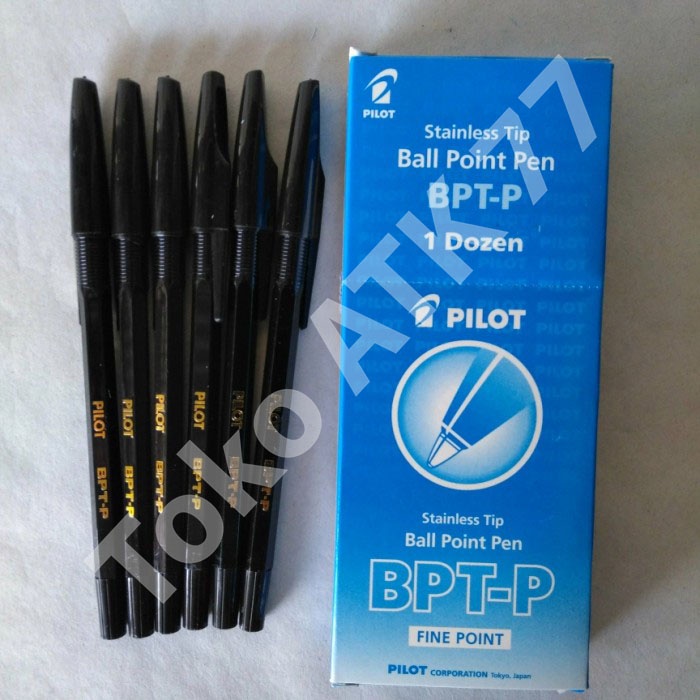Jual Pen Pilot BPTP Model Cabut Hitam 1 lsn lusin 12pcs Bagus Murah ...