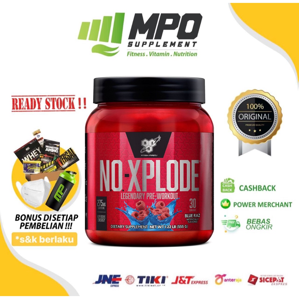 Jual BSN NO Xplode 30x / N.O Xplode (30 servings) Preworkout ORIGINAL ...