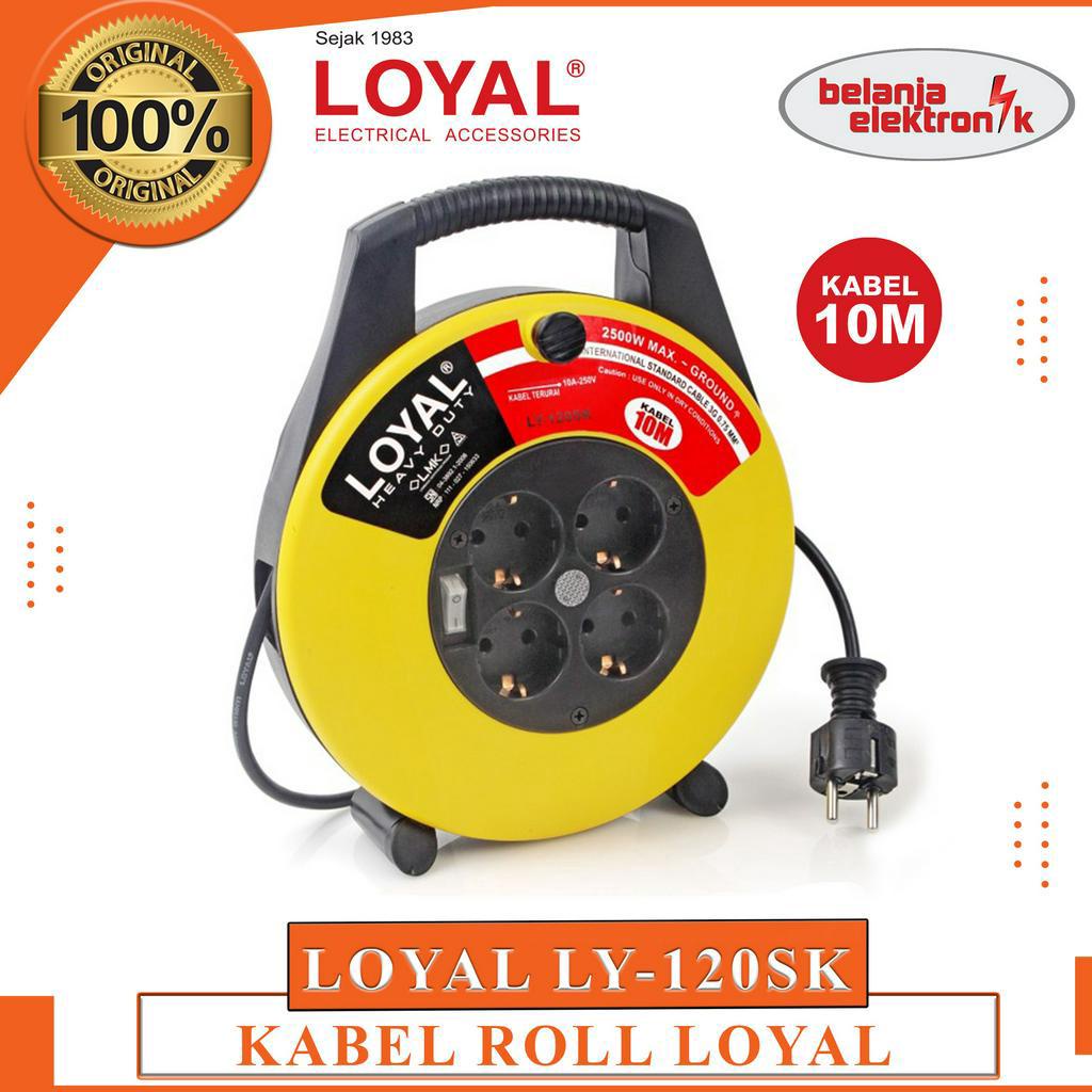 Jual KABEL BOX KABEL ROLL HEAVY DUTY LOYAL LY 120 SK GULUNGAN KABEL 10 ...