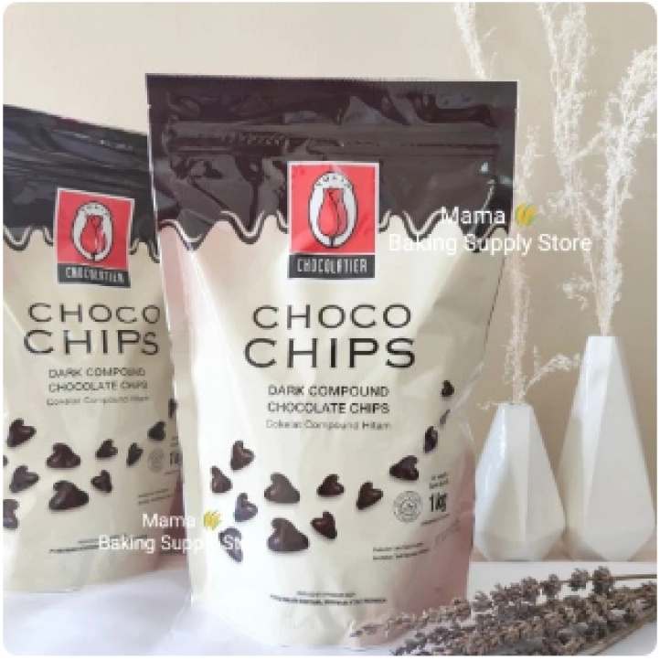 Jual TULIP Choco Chip 1 KG Compound Dark Kemasan Asli | Shopee Indonesia
