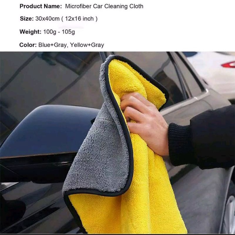 Jual kain lap mobil microfiber 30x40 micro fiber 2 sisi halus (B ...