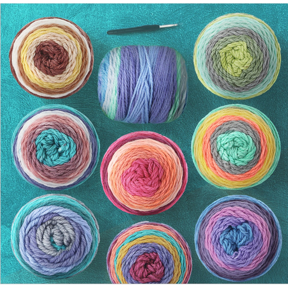 Jual Benang Rajut Jumbo Rainbow Cakes Yarn | Shopee Indonesia