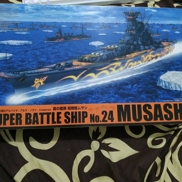 Jual Haddaddshop - super battle ship musashi arp 1/700 model kit ...