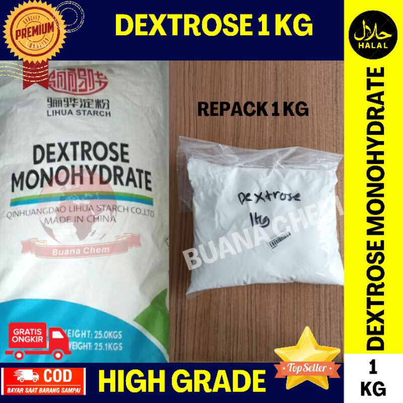 Jual Gula Halus 1kg / Gula Donat Dingin Tepung / Dextrose Monohydrate ...