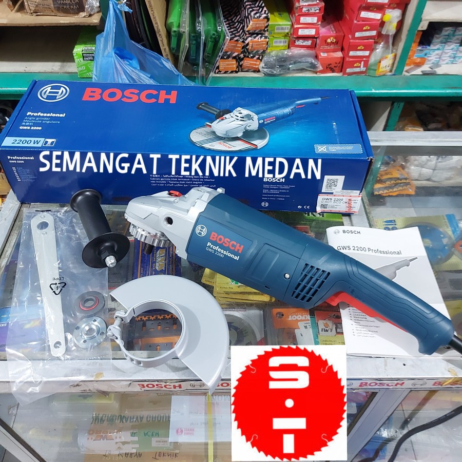 Jual GWS2200 GERINDA GRENDA GURINDA TANGAN ANGLE GRINDER 7" BOSCH GWS ...