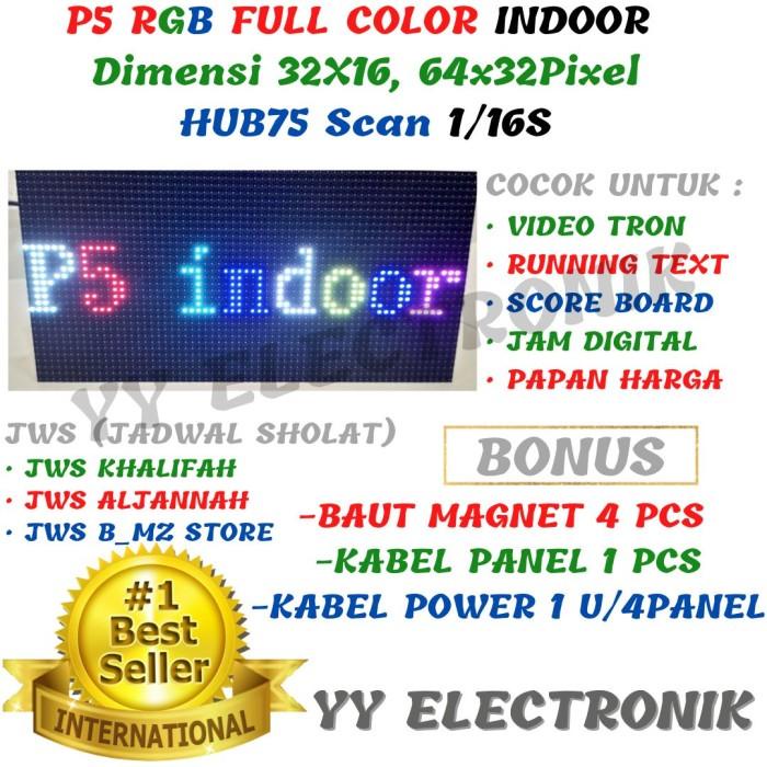 Jual Panel Module Led P5 RGB/Full Color Indoor SMD Running Text ...