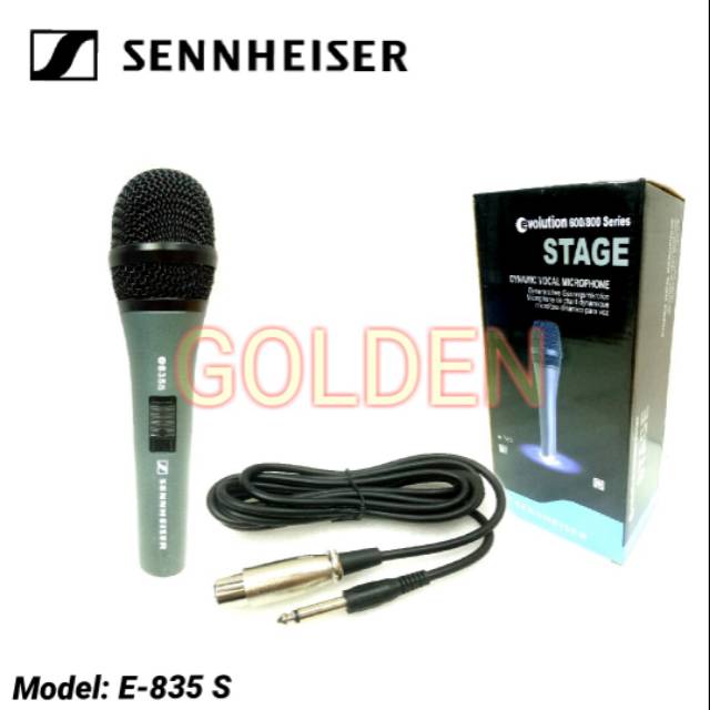 Jual Mic Kabel Sennheiser E 835 S Dynamic Vokal | Shopee Indonesia