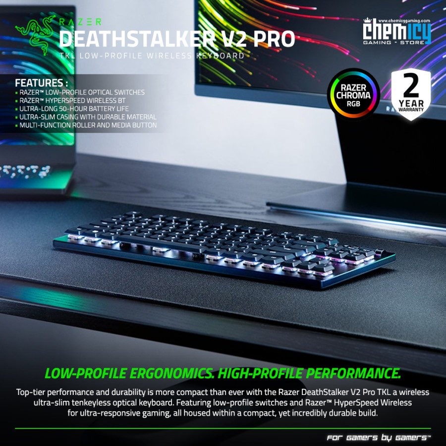 Jual Razer DeathStalker V2 Pro TKL Wireless Low Profile RGB Gaming ...
