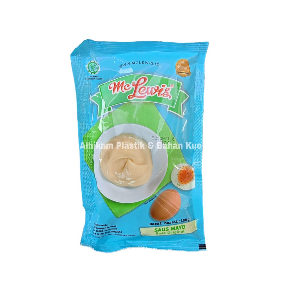Jual Mayonaise Mc Lewis Mayo Biru Original 100g (Sachet) | Shopee Indonesia