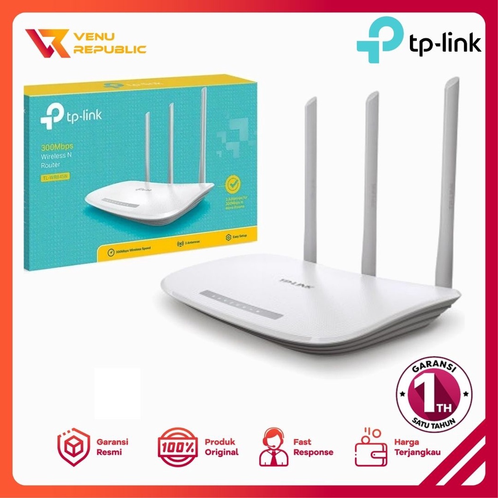 Jual TP-LINK TL-WR845N 300Mbps Wireless N Router - Garansi 1 Tahun ...