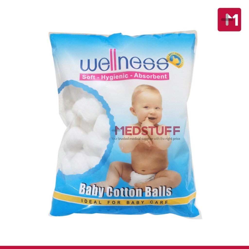 Jual Wellness Baby Cotton Ball 100pcs Kapas Bola | Shopee Indonesia