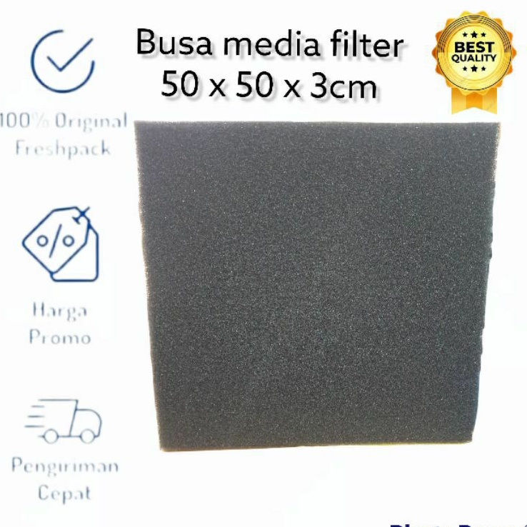 Jual BIOFIL TEBAL 3CM BUSA HITAM 50 X 50 CM MEDIA FILTER DAN KOLAM ...