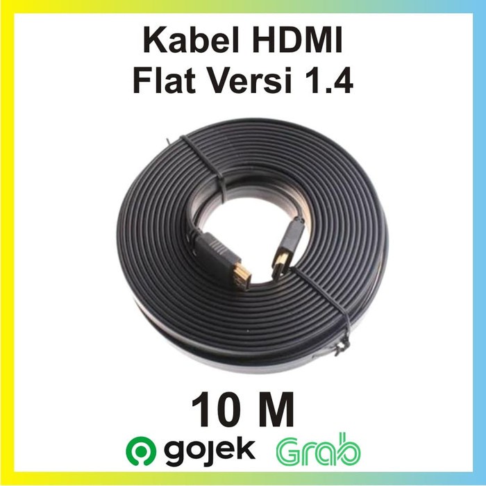 Jual Kabel HDMI Flat 10M / Cable HDMI 10 M / HDMI Gepeng 10 Meter ...