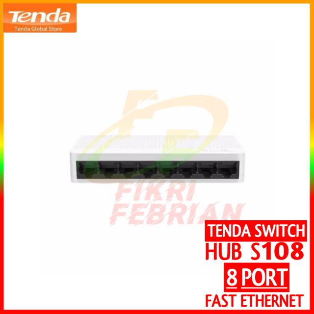 Jual Tenda Switch Hub S108 10/100 Mbps Fast Ethernet Switch | Shopee ...