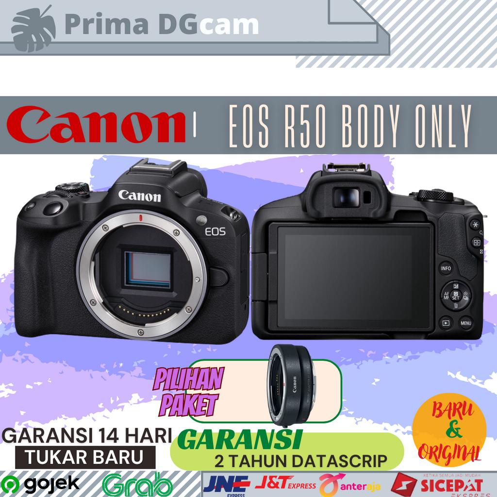 Jual Canon EOS R50 Body Only Mirrorless Camera Garansi Resmi | Shopee ...