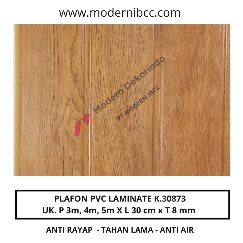 Jual Plafon PVC Laminate Lebar 30 cm K.30873 Dekorasi Atap Rumah Modern ...