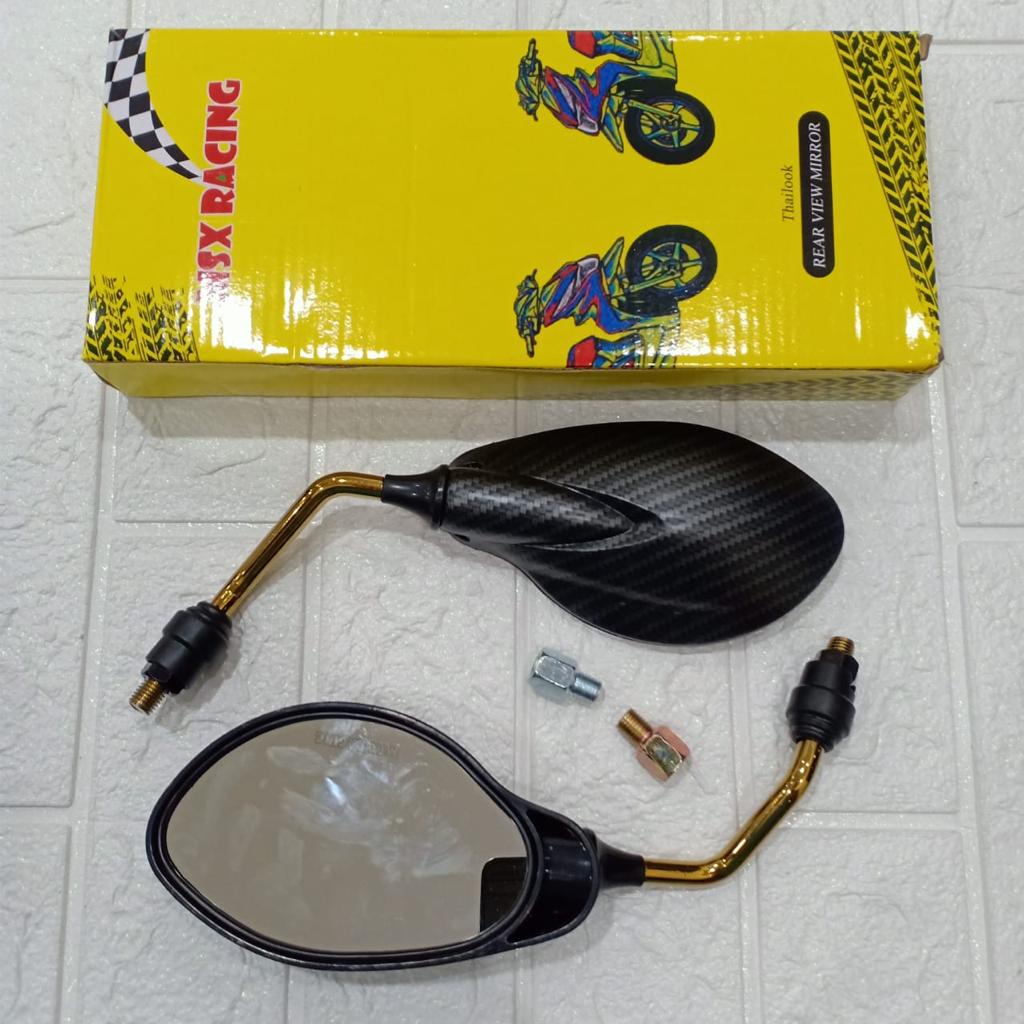 Jual Spion X1 CARBON / kaca spion motor x1carbon model Yamaha Universal ...
